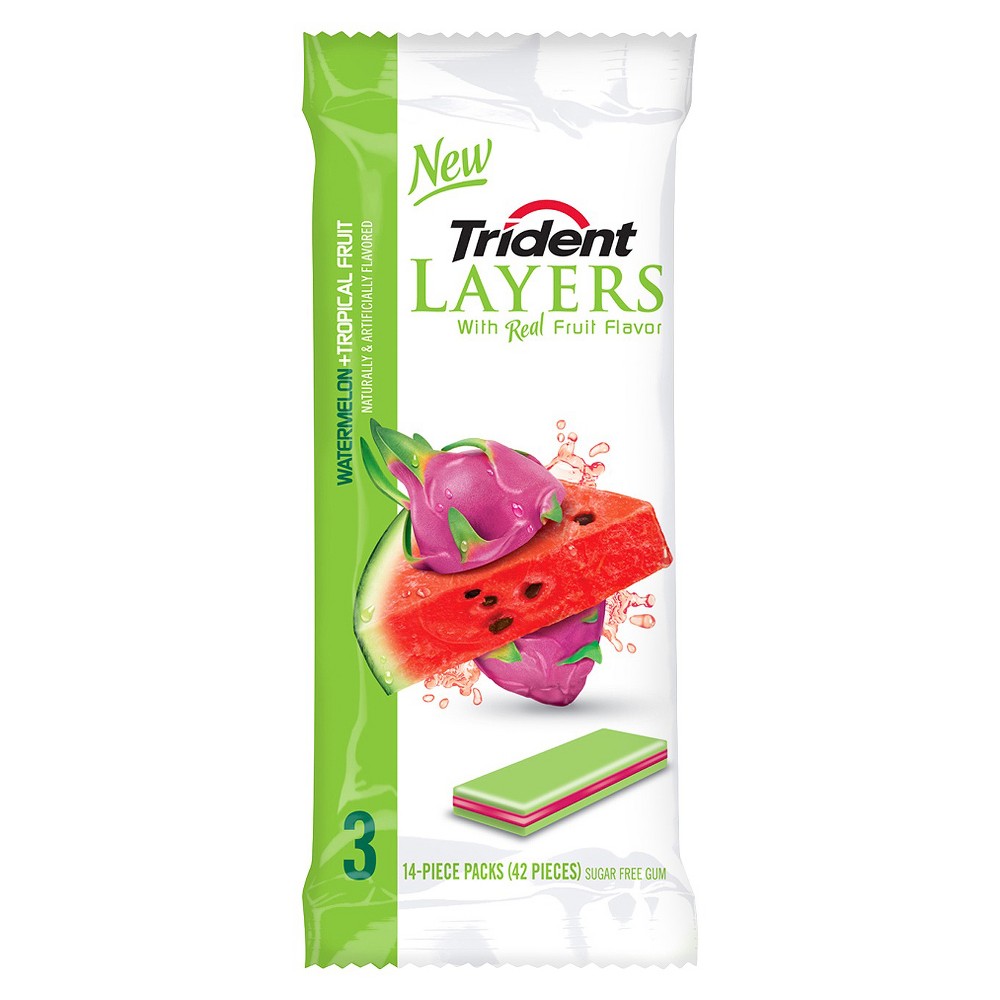 UPC 012546002172 - Trident Layers Sugar-Free Watermelon & Tropical ...