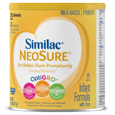 neocate infant formula : Target