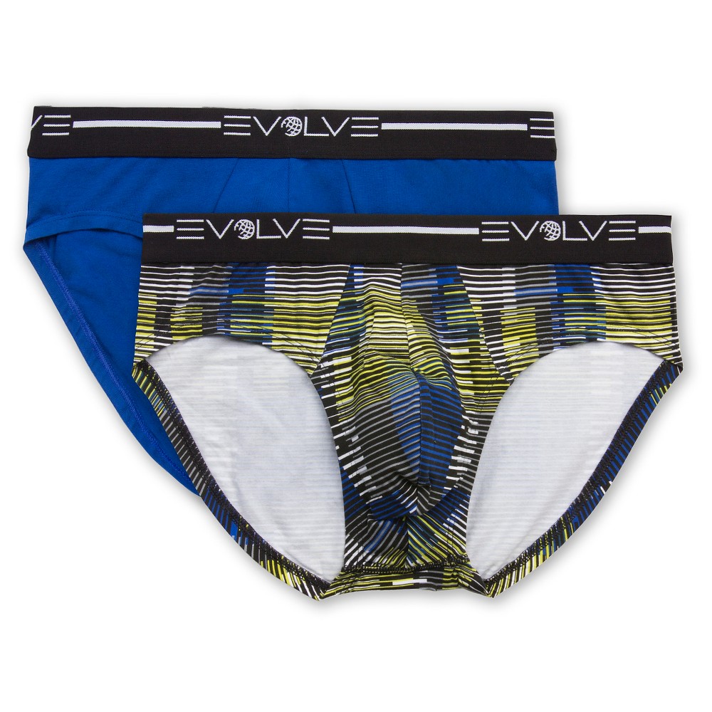 UPC 603679272701 - Evolve - Men's 2Pack Classic Briefs Cobalt (Blue)/ Multi Stripe Black XL ...