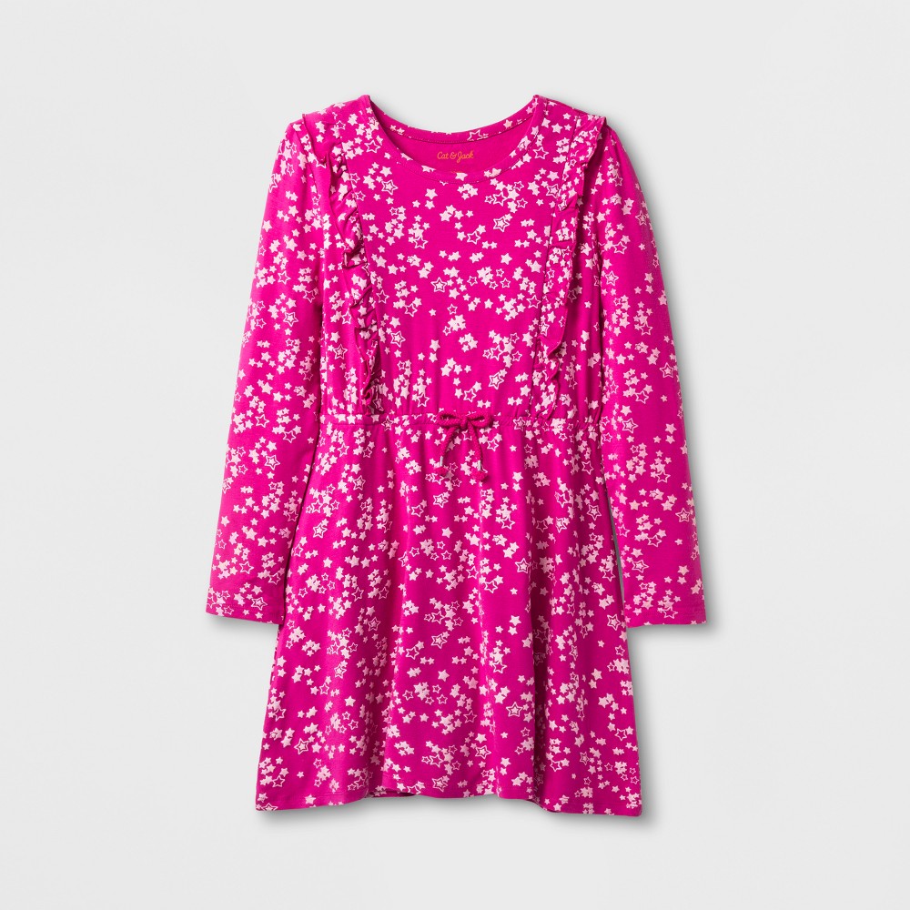 UPC 490320938136 - Girls' Long Sleeve Knit Ruffle Dress - Cat & Jack ...