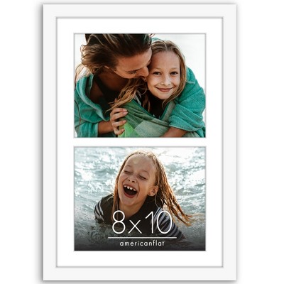 Americanflat Floating Collage Frame - Display Two 5x7 Photos - 10x14 ...