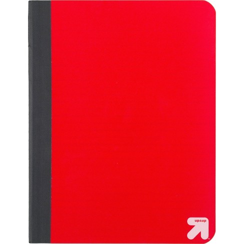 College Ruled Red Composition Notebook - Up&up™: 7.5x9.75", 70 Pages ...