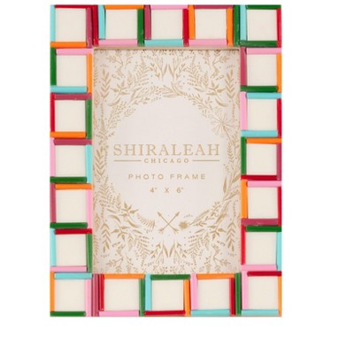 Shiraleah Viva 4" X 6" Multicolor Window Pane Picture Frame : Target