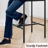 Set of 4 Upholstered Bar Stools – 25.5" Counter Height, Ergonomic Back ...