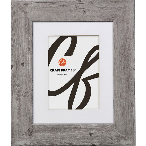 Craig Frames American Barn Light Grey Picture Frame, Matted : Target