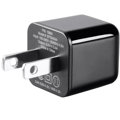 Monoprice Select Usb Mini Wall Charger, 1-port, 2.4a Output For Iphone ...
