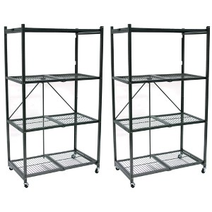 Origami 4 Tier Folding Storage Unit, 60" H Multipurpose 250 Lbs ...