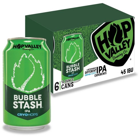 Hop Valley Bubble Stash Ipa Beer - 6pk/12 Fl Oz Cans : Target
