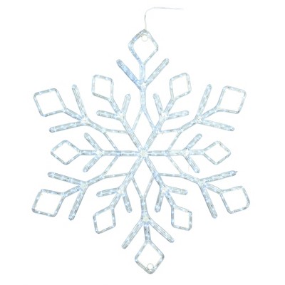 2pc Led 6-point Star Ice Crystal Snowflake Christmas Novelty Light ...