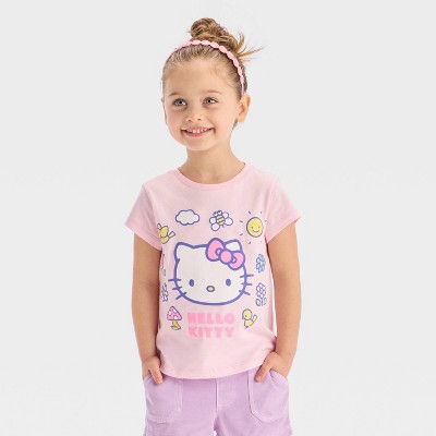 Toddler Girls' Hello Kitty T-shirt - Light Pink 2t : Target