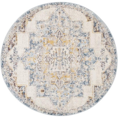 Mark & Day Gard 5'3" Round Woven Indoor Area Rugs Sky Blue : Target