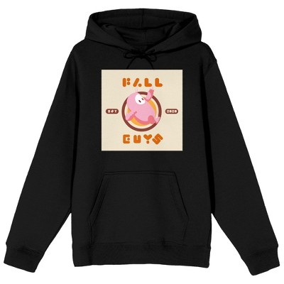 Fall Guys Ultimate Knockout Falling Pink Character Men's Black ...