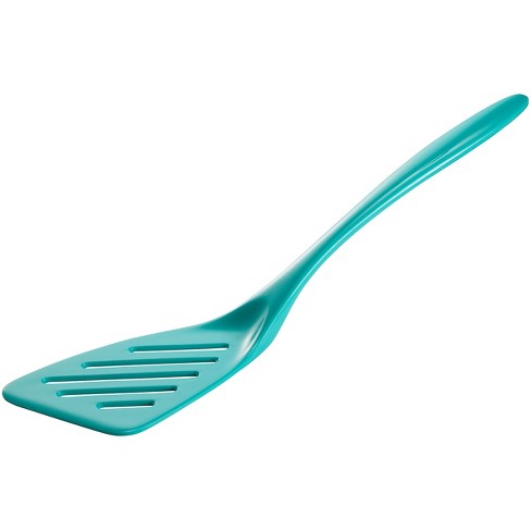 Gourmac 12-inch Melamine Slotted Turner Spatula, Turquoise : Target