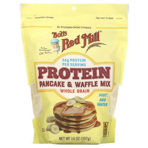 Protein Pancake & Waffle Mix, Whole Grain, 14 Oz (397 G) : Target