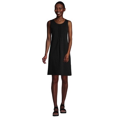 Lands' End Women's Sleeveless Cotton Pintuck Tank Dress : Target