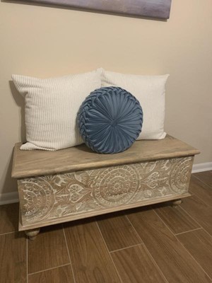 Fossil Ridge Storage Bench Beige - Signature Design By Ashley : Target