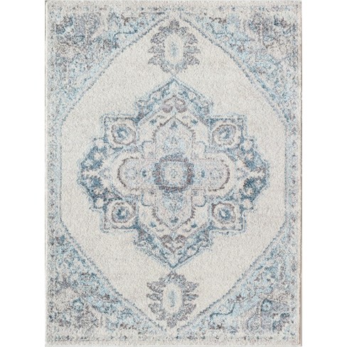 Rugs America Atlas At35a Calm Waters Transitional Vintage White Area ...