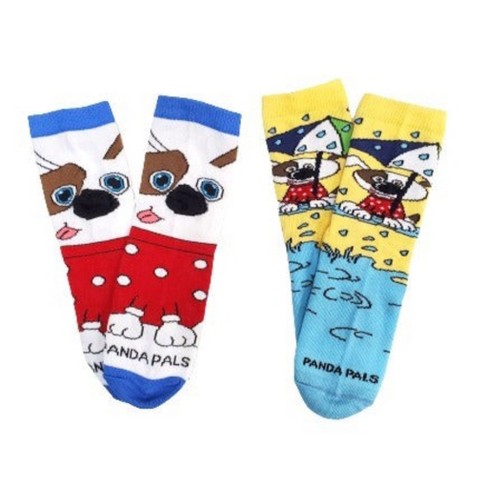 Fun Dog Socks Pack (two Pairs) - Medium (ages 5-7) From The Sock Panda ...