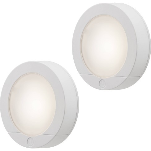 Energizer 2pk Led Battery Operated Led Puck Lights Indoor Touch ...