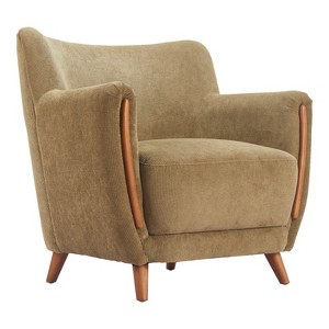 HomeStock 32.3 in H Olive Green Finish Square Wood Frame Straight ...