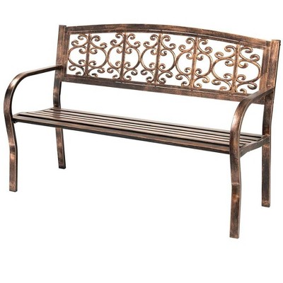 Plow & Hearth Montebello Metal Garden Bench : Target