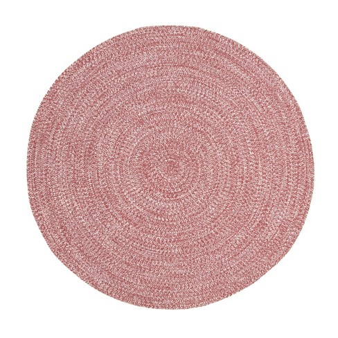 Braided Reversible Two-tone Indoor Outdoor Runner Or Area Rug, 6' Round ...