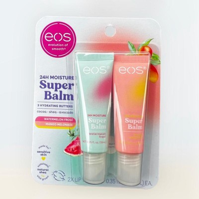 Eos 24h Moisture Super Balm - Mango Melonade & Watermelon Frosé - 0.35 ...