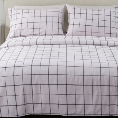 Great Bay Home Cotton Printed Flannel Sheet Set (queen, Buffalo Check ...