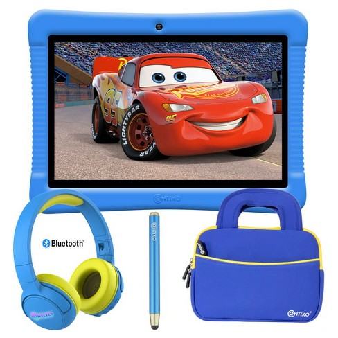 Contixo Kids Tablet K102 Bundle Value Pack, 10-inch Hd, Ages 3-7 ...