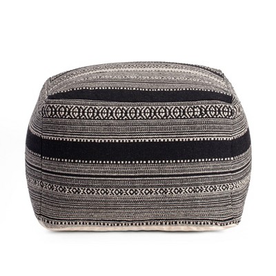 Black and white pouf target store