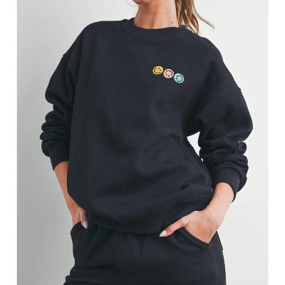 Women's French Terry Fleece Sweatshirt - Buttermelon M : Target