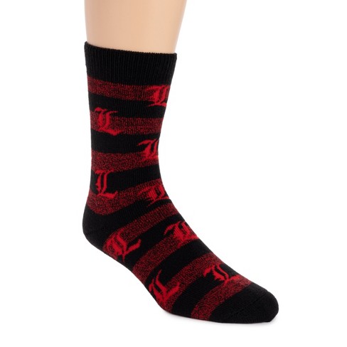 Game Day By Muk Luks Unisex Terry Loop Socks, Louisville, One Size Fits ...