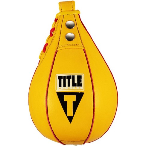 Title Boxing Super Fast Leather Speed Bag - 7" X 10" - Gold : Target