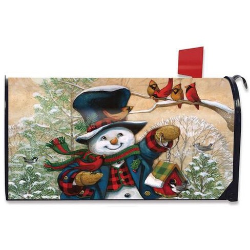 Briarwood Lane Winter Friends Snowman Magnetic Mailbox Cover Prim : Target