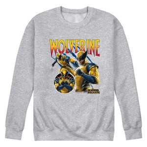 Men's Marvel Wolverine Bootleg Graphic Fleece Sweatshirt - Athletic ...