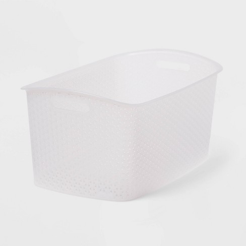 Y-weave Jumbo Decorative Storage Basket Translucent - Brightroom ...
