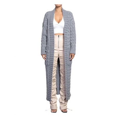 Women's Long Cable Knit Cardigan Sweater - Rehab : Target