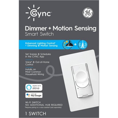 Ge Cync Smart Dimmer + Motion Sensor Light Switch, No Neutral Wire ...