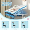 Adjustable Kids Desk and Chair Set with Tiltable Desktop Drawer and ...