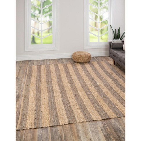 Unique Loom 7' 10 X 7' 10 Braided Jute Square Area Rug : Target