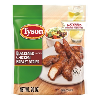 Tyson Blackened Flavored Chicken Breast Strips - Frozen - 20oz : Target
