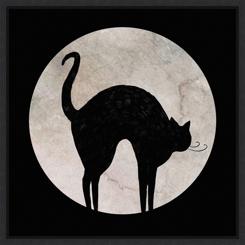 Amanti Art Mystic Moon Ii Cat By Victoria Borges Canvas Wall Art Print ...