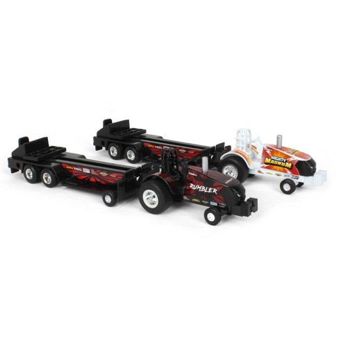 Ertl 1/64 Case Ih Magnum Red Rumbler & Mighty Magnum Pulling Tractors ...