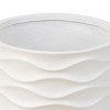 Luxenhome Set Of 2 White Waves Design Mgo Planters : Target