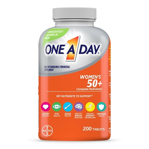 One A Day Women's 50+ Multivitamin Tablets - 200ct : Target