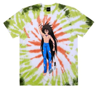 Yu Yu Hakusho Yusuke Demon Form Crew Neck Short Sleeve Tie-dye Adult T ...