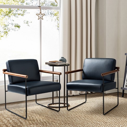 Set Of 2 Elisa Arm Chair With Special Arms | Artful Living Design-navy ...