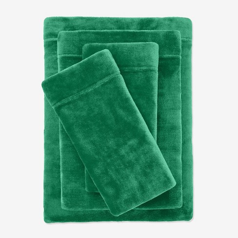 Brylanehome Bh Studio 4 Piece Microfleece Sheet Set - Queen, Emerald ...
