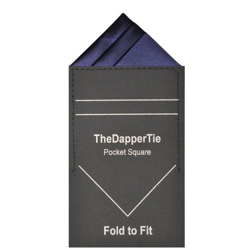 Thedappertie Men's Navy Blue Trifecta Triangle Pre Folded Pocket Square ...