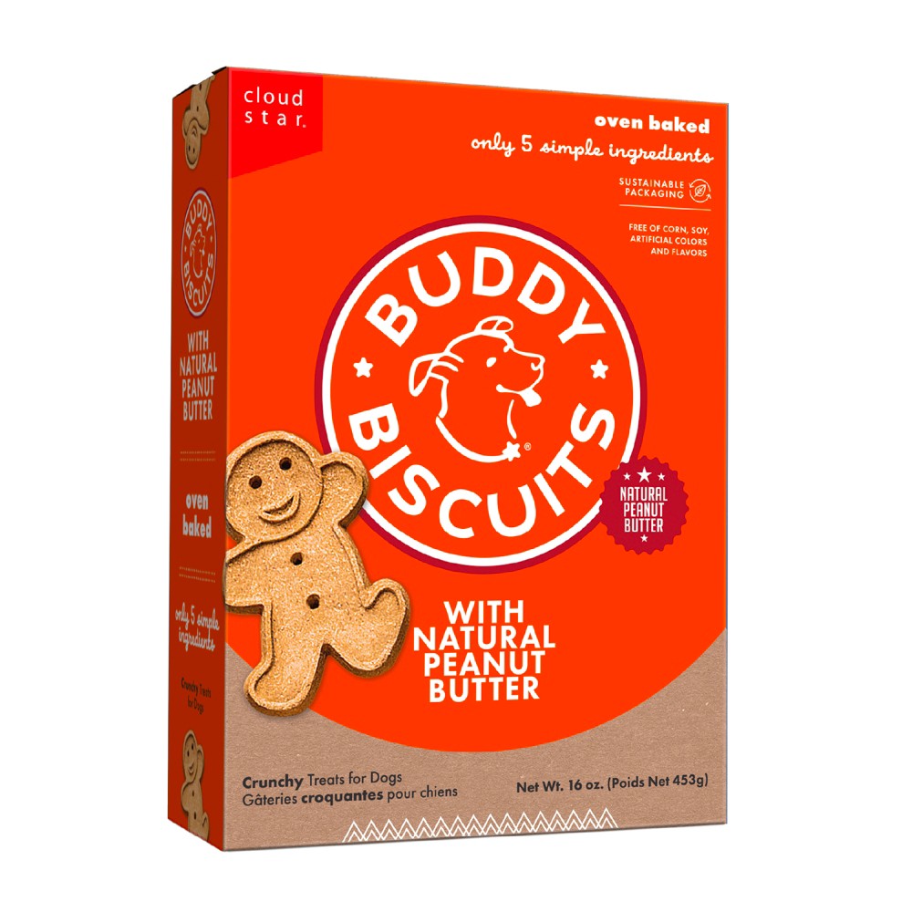 UPC 693804125002 - Buddy Biscuits Crunchy Dog Treats Peanut Butter 16 ...